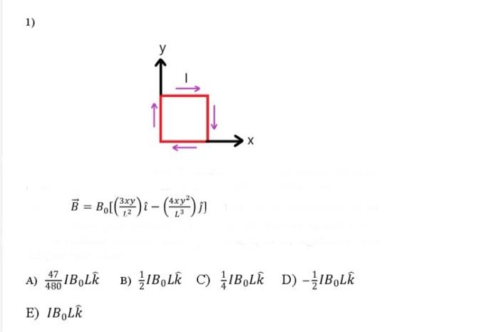 Solved A constant current I flows clockwise through a | Chegg.com