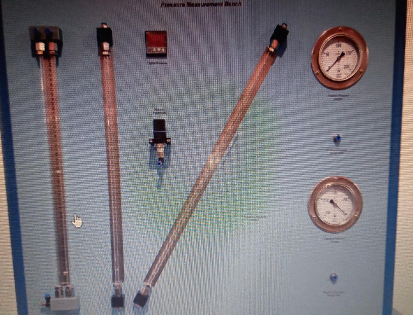 Solved consider the above pressure measurement bench with | Chegg.com