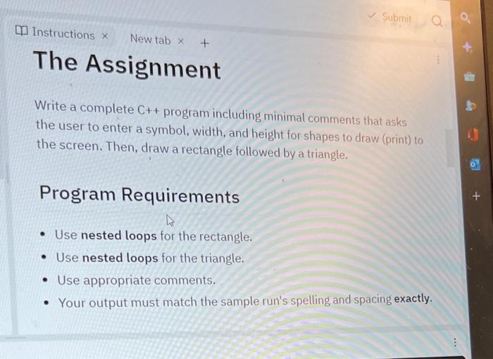 Solved Write a complete C++ program including minimal | Chegg.com