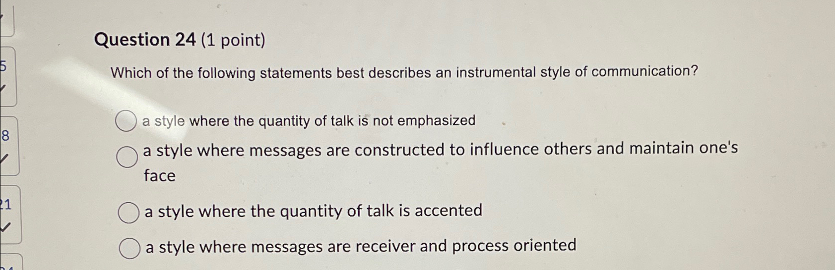 Solved Question 24 (1 ﻿point)Which of the following | Chegg.com