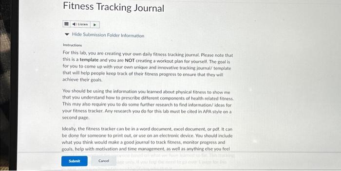 - Hide Submission Folder Information Instructions For | Chegg.com