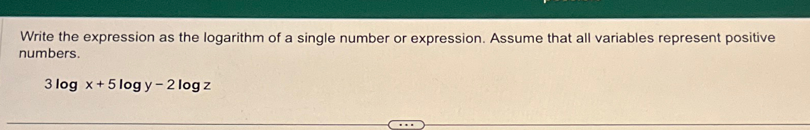 Solved Write the expression as the logarithm of a single | Chegg.com