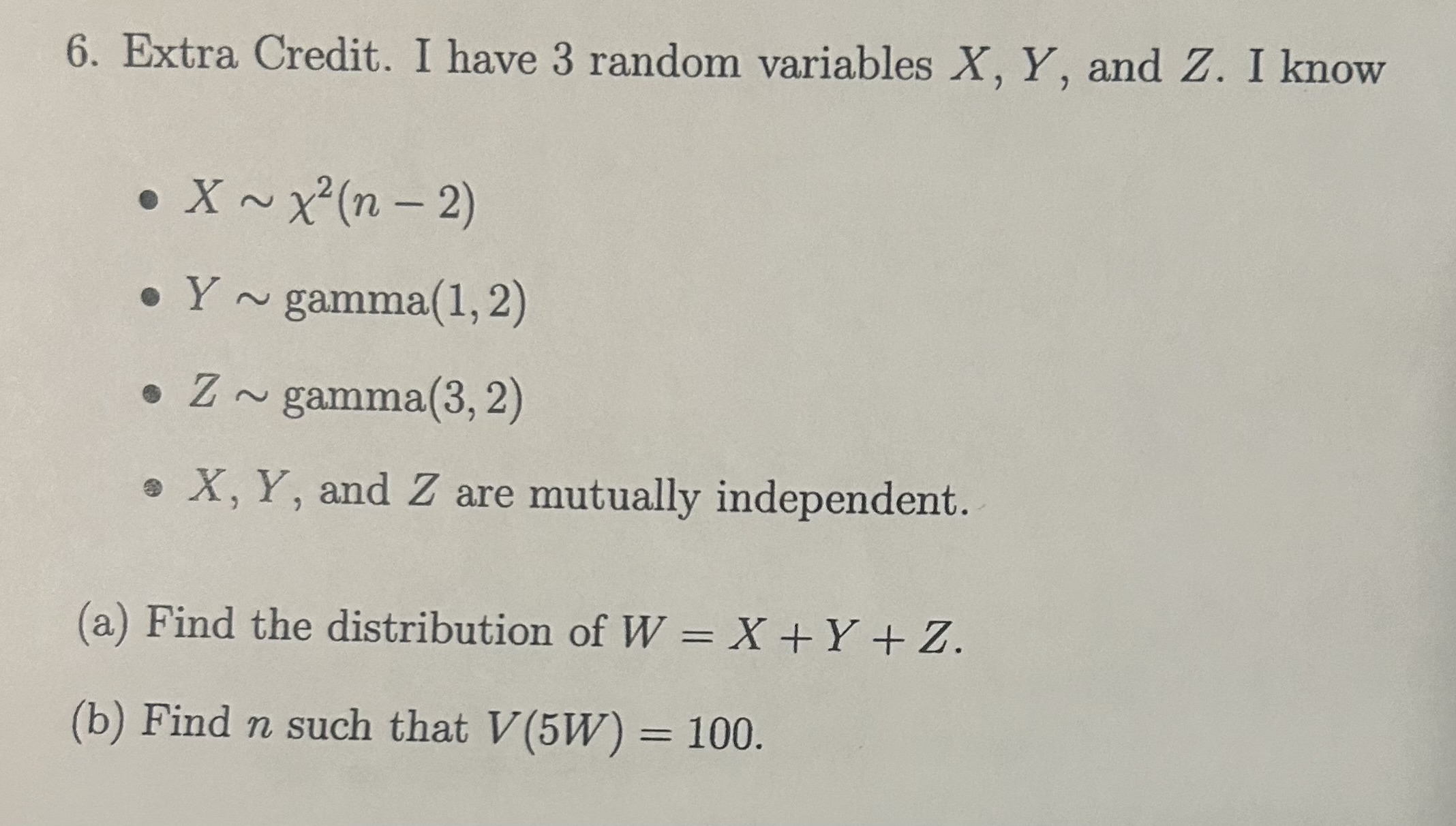 Solved I have 3 ﻿random variables x,Y, ﻿and Z. ﻿I | Chegg.com
