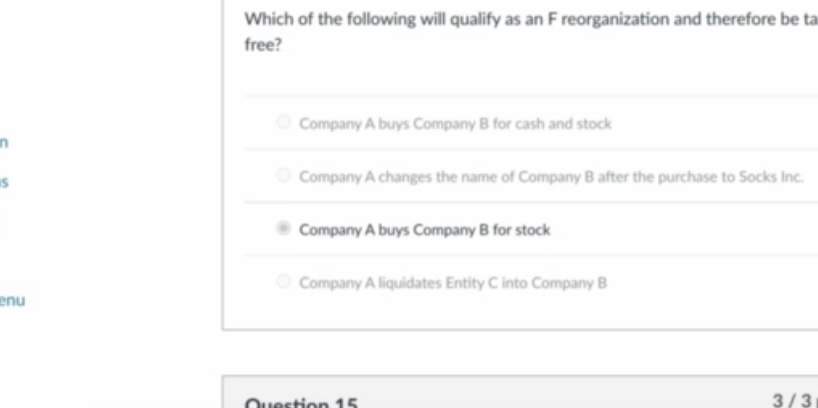 Solved Which of the following will qualify as an F | Chegg.com