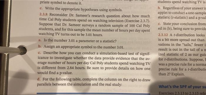 priate symbol to denote it. c. Write the appropriate | Chegg.com