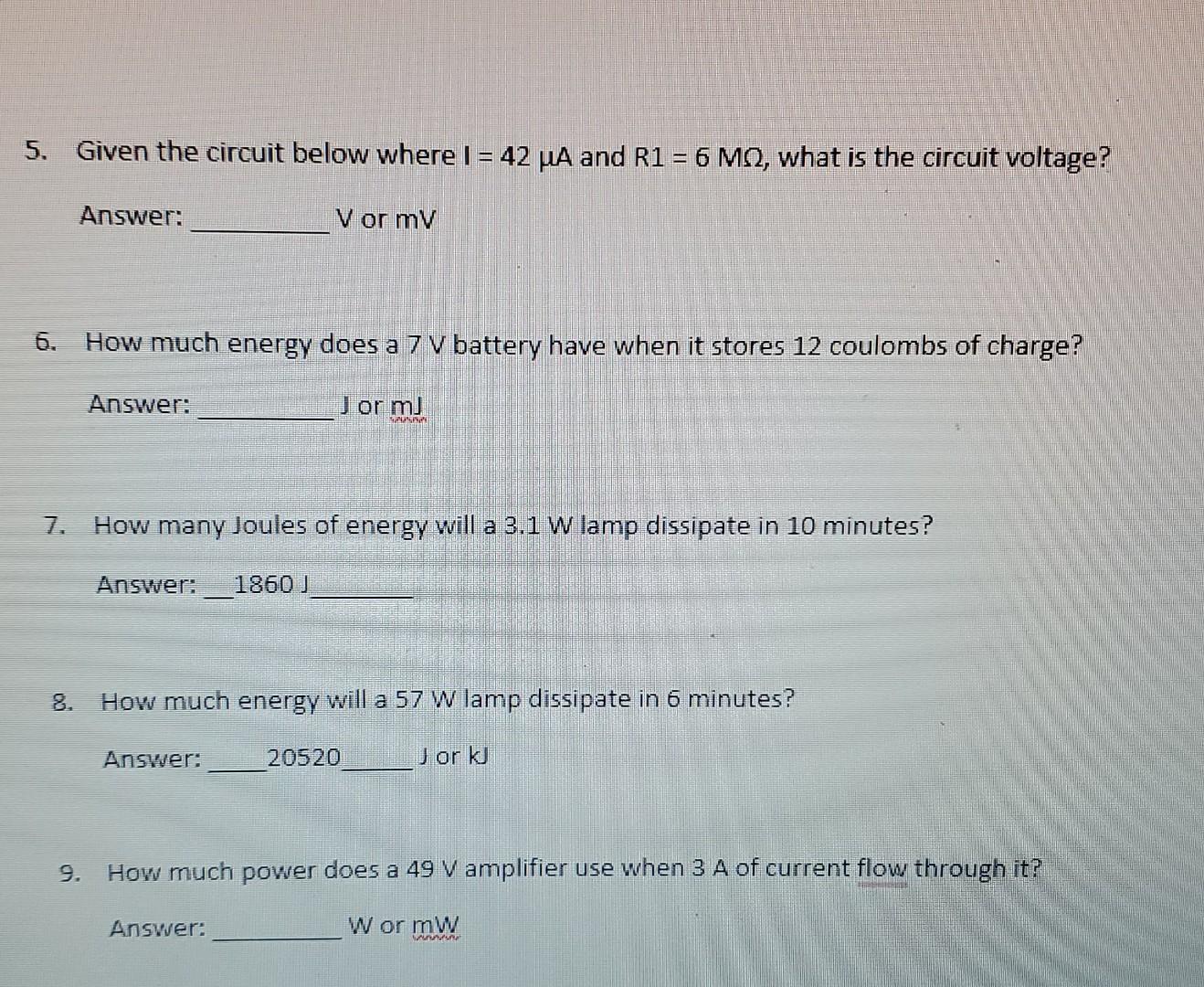 Solved 5. Given the circuit below where I = 42 μA and R1 = 6 | Chegg.com