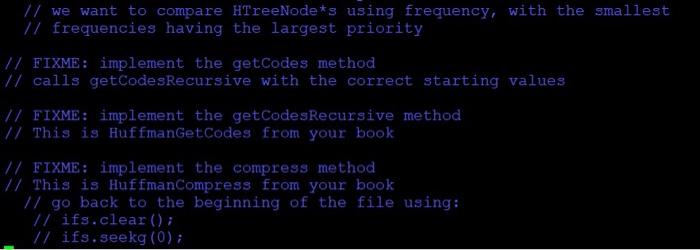 Solved Ifndef Huffmancoding H Define Huffmancoding H