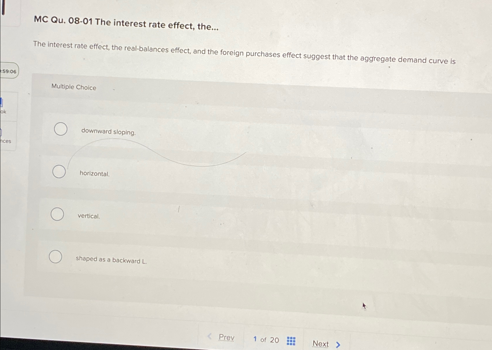 Solved MC Qu. 08-01 ﻿The interest rate effect, the...The | Chegg.com