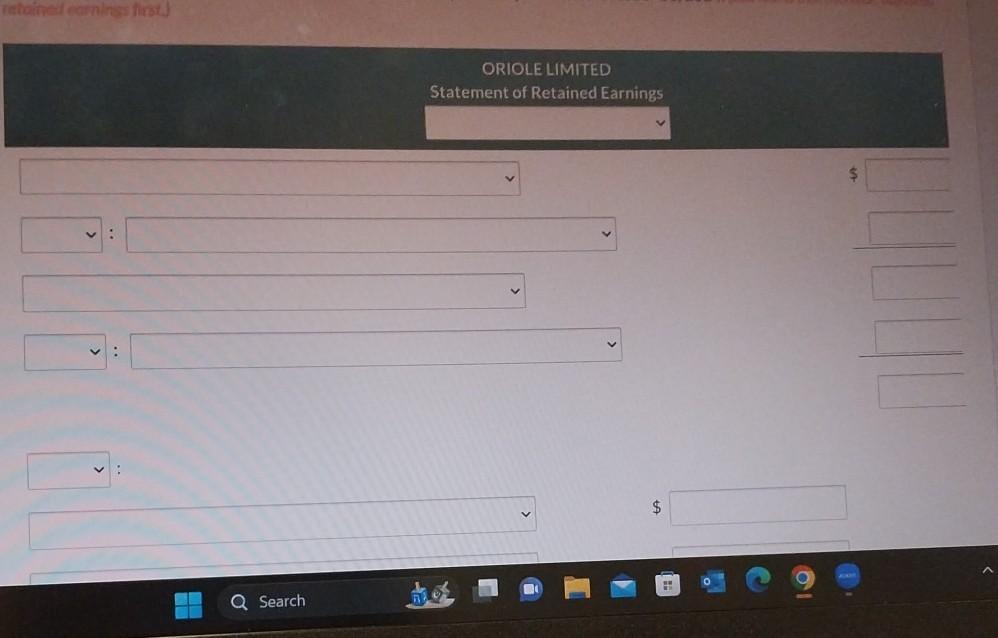 Solved Current Attempt in Progress The ledger of Oriole | Chegg.com