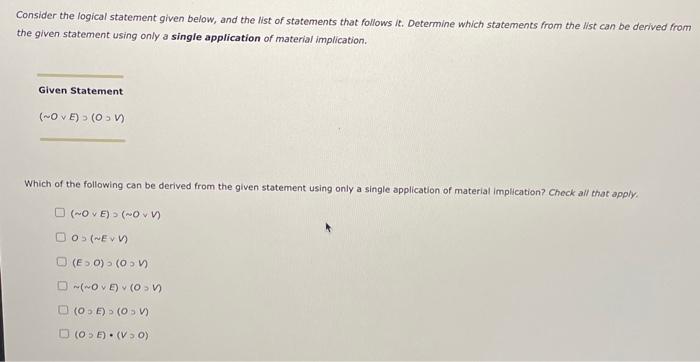 2. Rules of Replacement - Material Implication (Impl) | Chegg.com