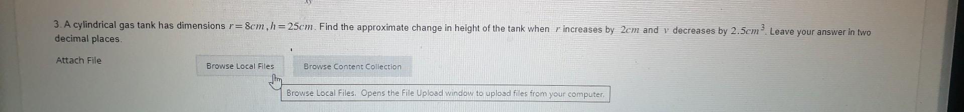 Solved decimal places. Attach File Browse Local Files. Opens | Chegg.com