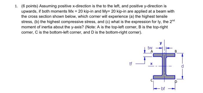 Solved 1. (6 points) Assuming positive x-direction is the to | Chegg.com