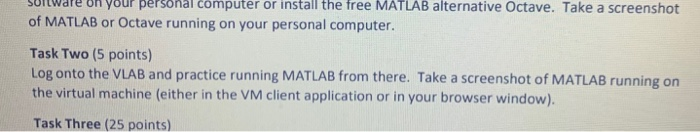 Solved Oh your personal computer or install the free MATLAB | Chegg.com