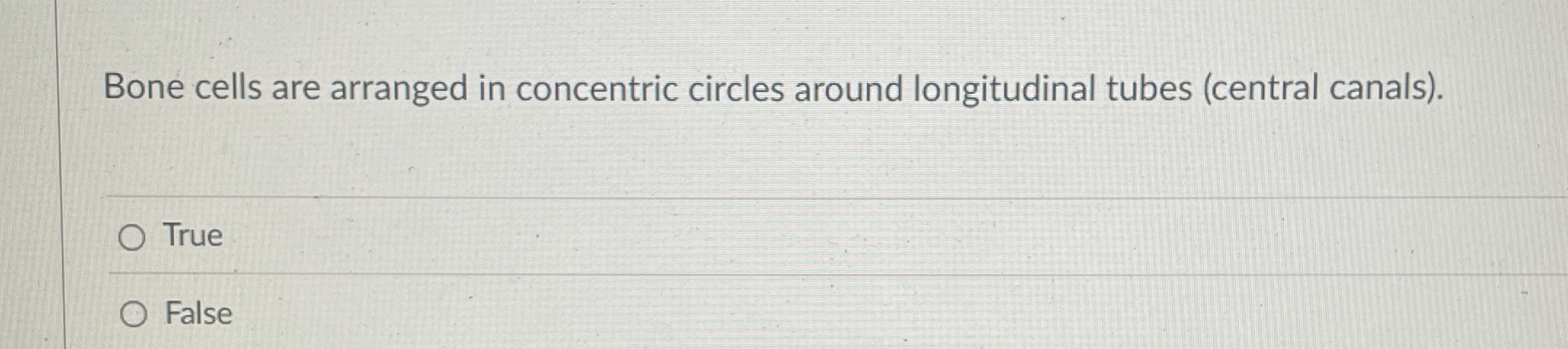 Solved Bone cells are arranged in concentric circles around | Chegg.com