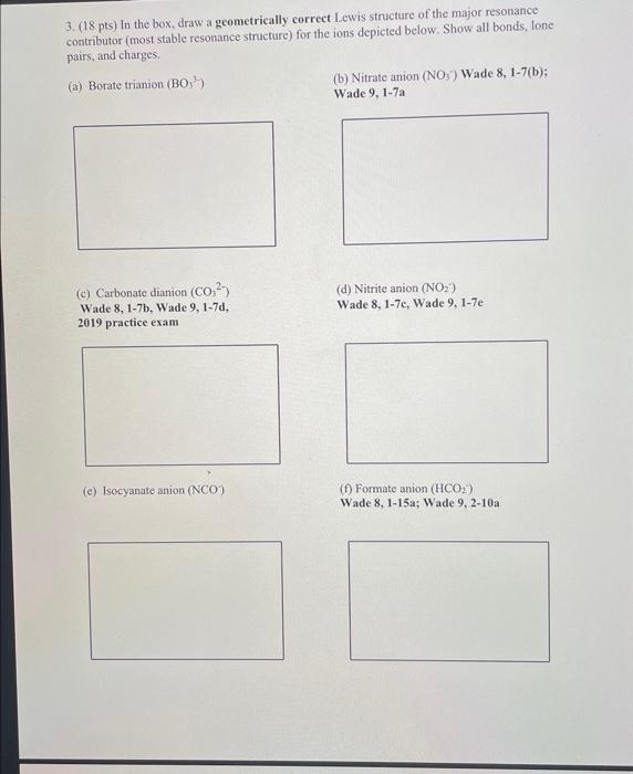 Solved 3. (18 pts) In the box, draw a geometrically correct | Chegg.com