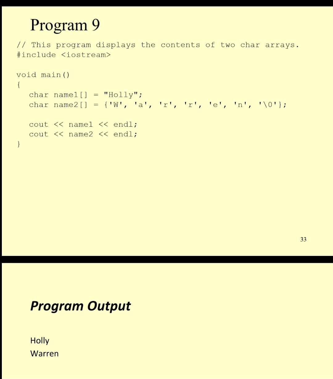 Solved Program 9 /I This program displays the contents of | Chegg.com