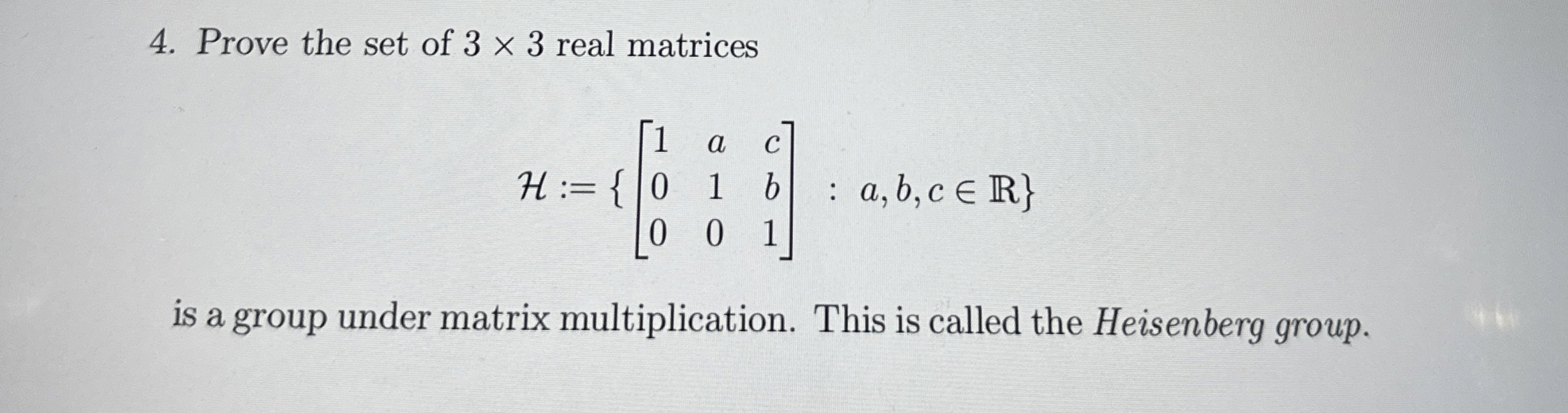Solved Prove the set of 3×3 ﻿real | Chegg.com