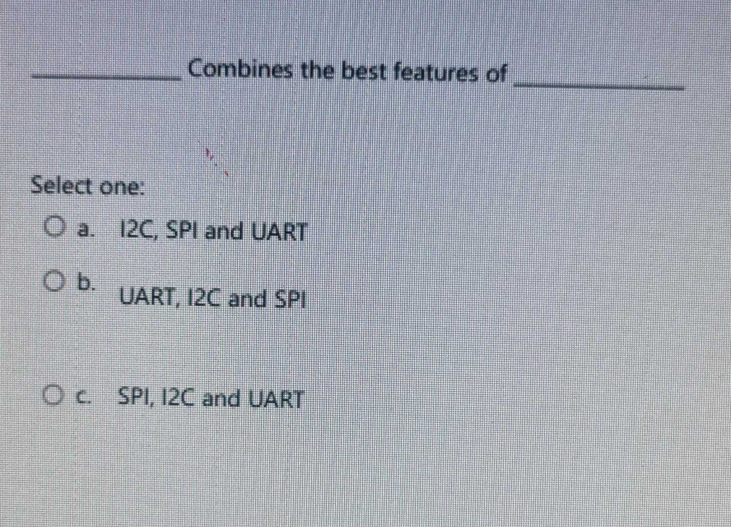 Solved Combines the best features of Select one: O a. 12C, | Chegg.com