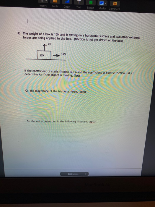 Solved Insert Table Chart Text Shape Media Comment - 4) The | Chegg.com