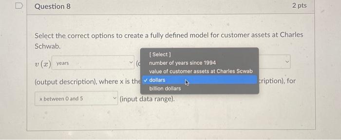 Solved Select the correct options to create a fully defined | Chegg.com