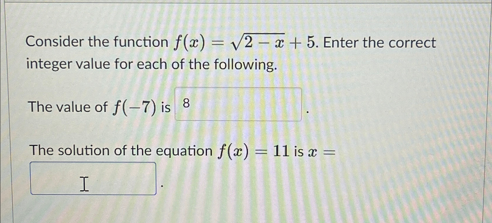 Solved Consider the function f(x)=2-x2+5. ﻿Enter the correct | Chegg.com