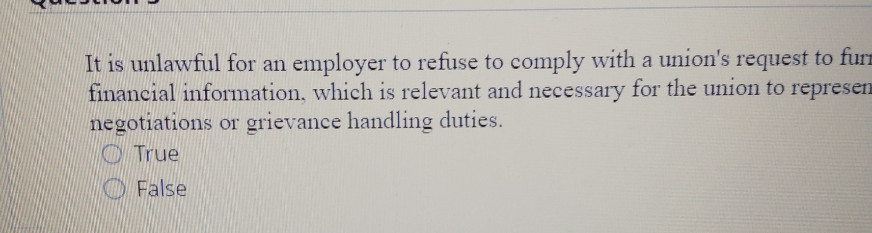 Solved It is unlawful for an employer to refuse to comply | Chegg.com