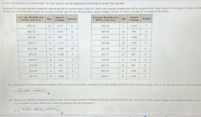 Solved A statistical program is recommended. You may need to | Chegg.com
