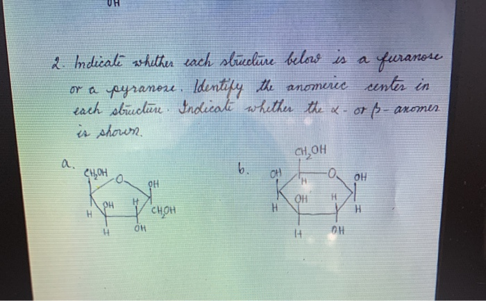 Solved UH 2. Indicate whether each structure below is a | Chegg.com