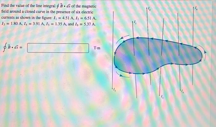 Solved Find the value of the line integral ϕB⋅ds of the | Chegg.com