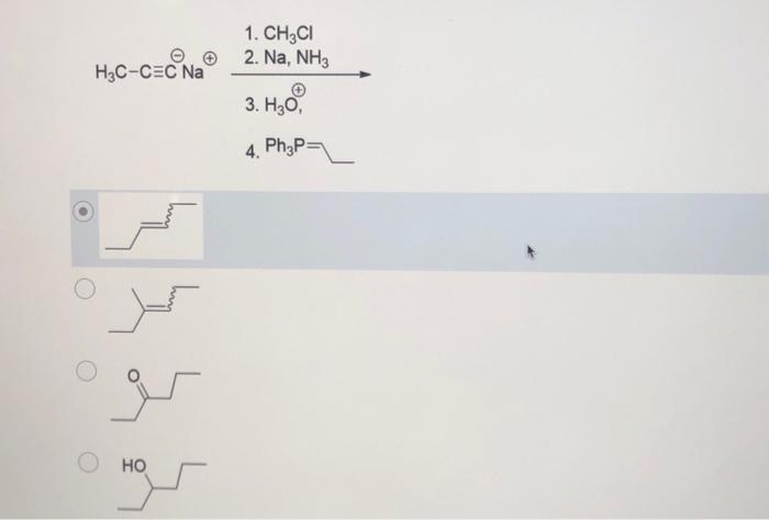 Solved 1. CH3Cl 4. Ph3P= | Chegg.com