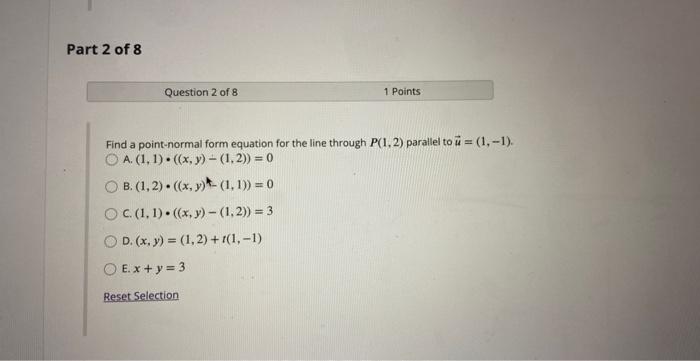 Solved Find a point-normal form equation for the line | Chegg.com