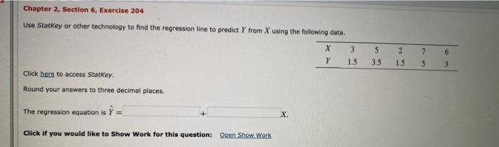 Solved Chapter 2 Section 6 Exercise 204 Use Statkey Or 4213