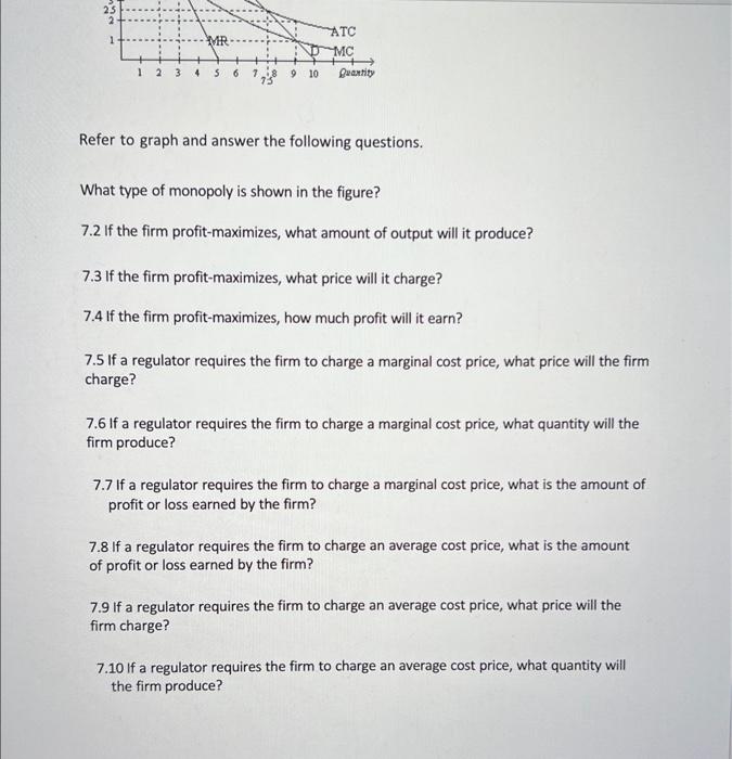 Solved Question 7 Refer to graph and answer the following | Chegg.com