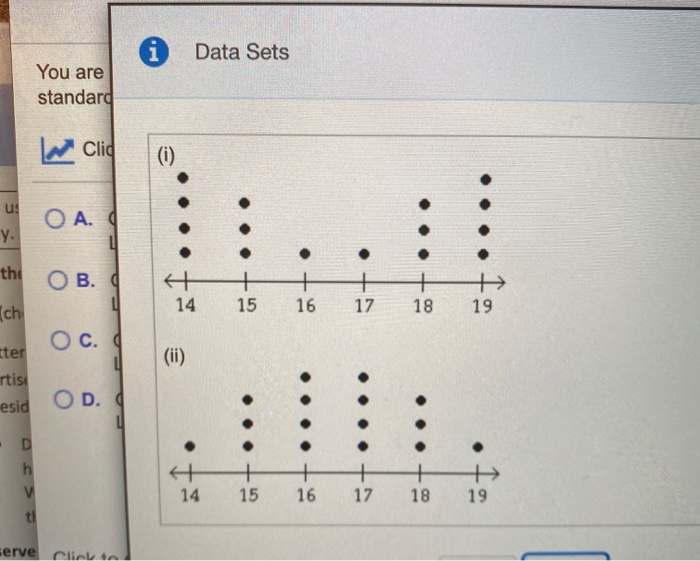 Solved You are asked to compare three data sets. Without | Chegg.com