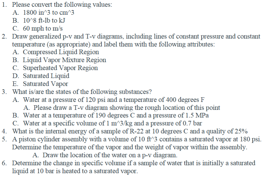 Solved 1. ﻿Please convert the following values: | Chegg.com
