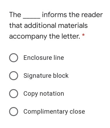 The indicates that the same letter has been sent to | Chegg.com