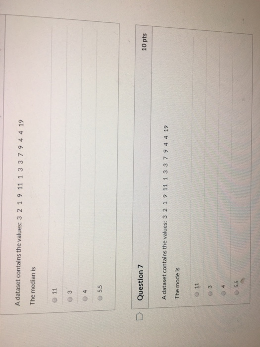 Solved A dataset contains the values: 3 21 9 11 1 3 3 794419 | Chegg.com