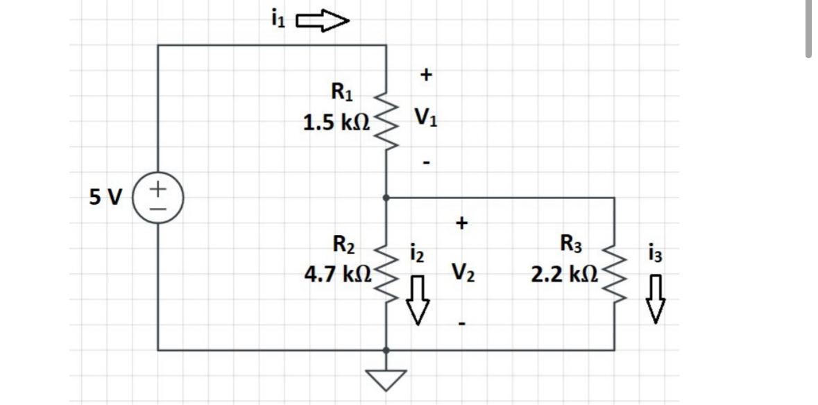 Solved Use KVL/KCL and Ohms law to find the values of | Chegg.com