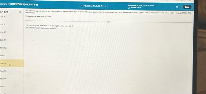 Solved ework: HOMEWORK9(6-4, 6-5, 6-6) on list tion 8 tion 9 | Chegg.com Solved ework: HOMEWORK9(6-4, 6-5, 6-6) on list tion 8 tion 9 | Chegg.com