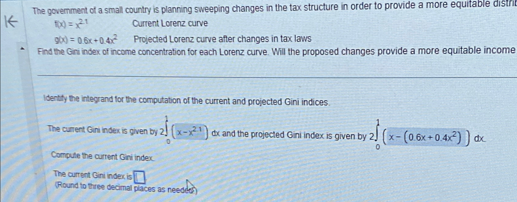 Solved The govemment of a small country is planning sweeping | Chegg.com
