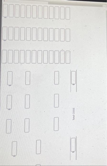 Solved Catculate a) cost of goods sold, b) ending imentoty, | Chegg.com
