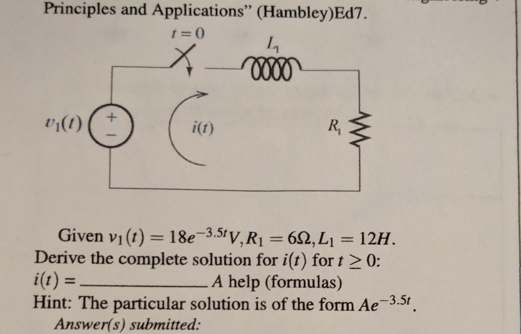Solved Principles and Applications" (Hambley)Ed7. Given | Chegg.com
