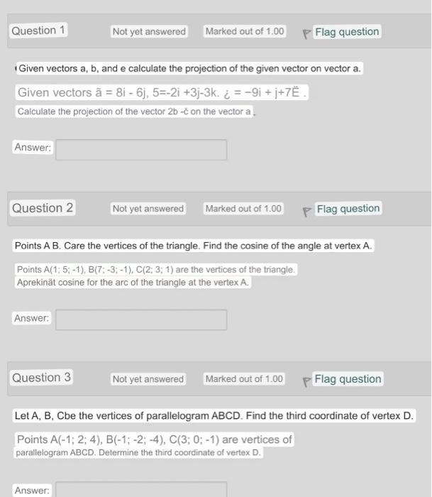 Solved Let A,B,C be the vertices of the triangle. Find the | Chegg.com