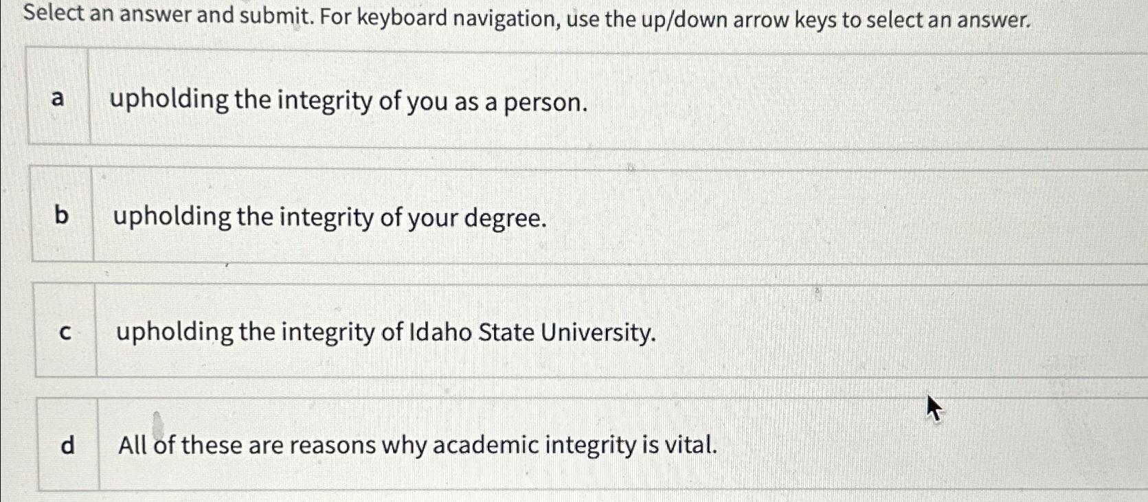 Solved Select an answer and submit. For keyboard navigation, | Chegg.com