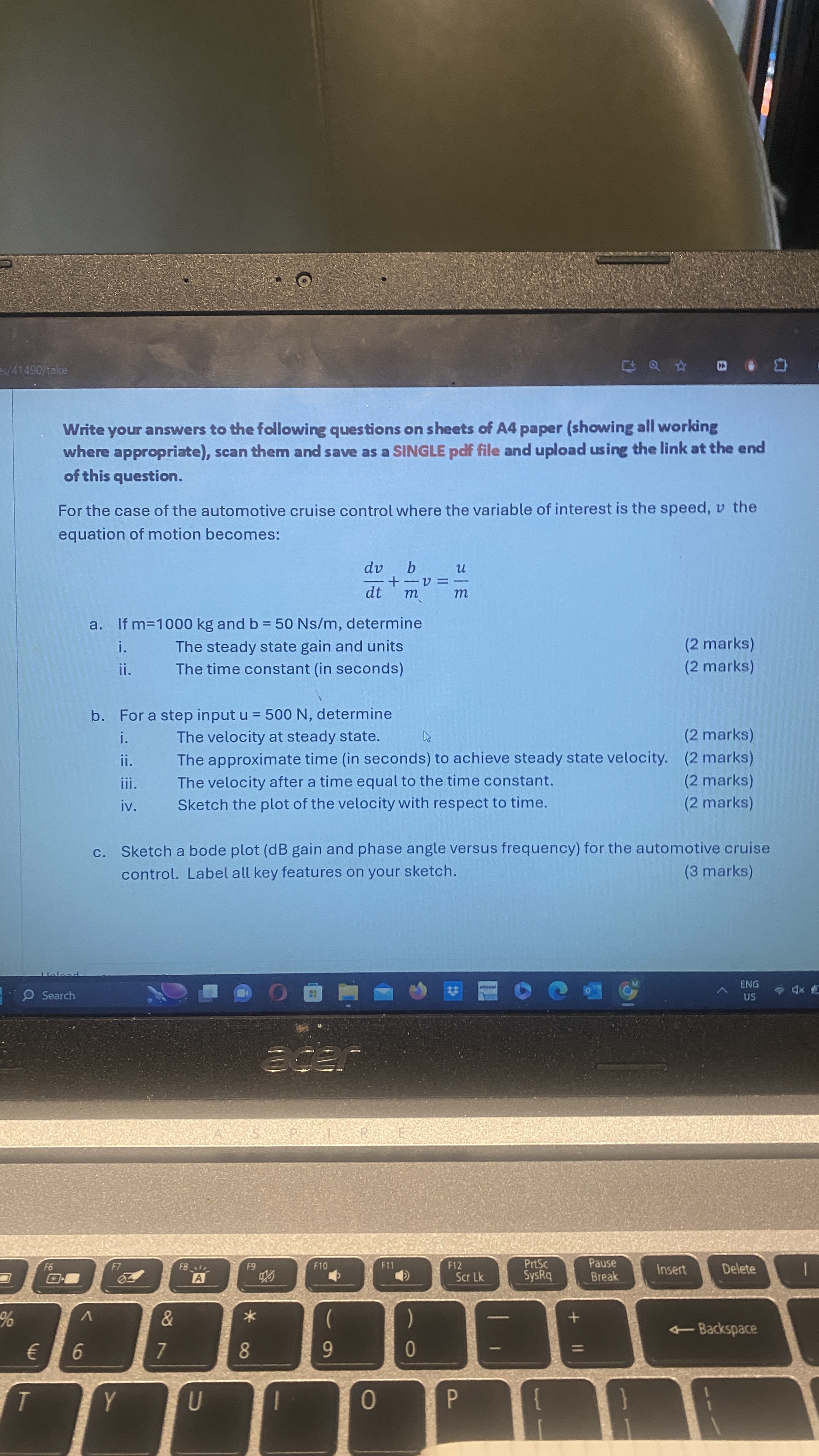 Solved to the following questions on sheets of A4 ﻿paper | Chegg.com