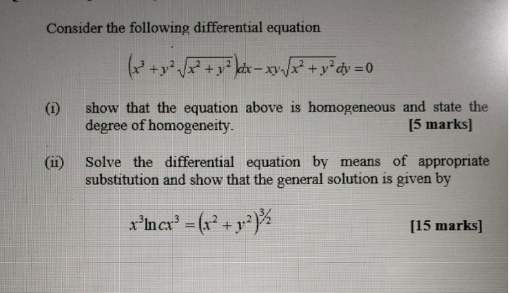 Solved Consider the following differential | Chegg.com