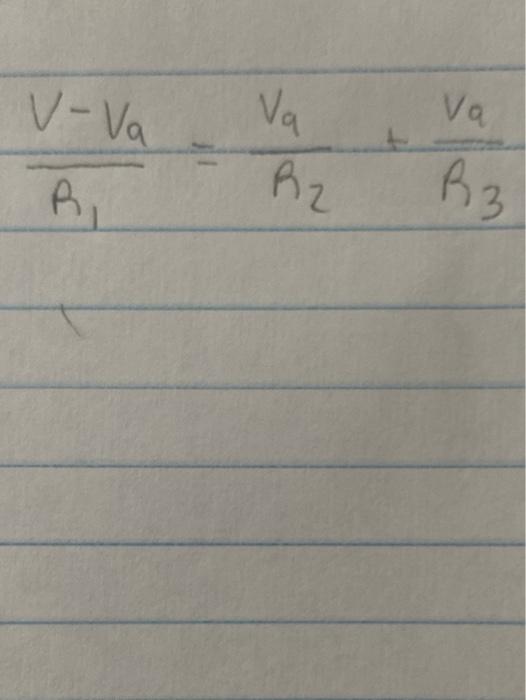 Solved Va va V-va R R2 Rz | Chegg.com