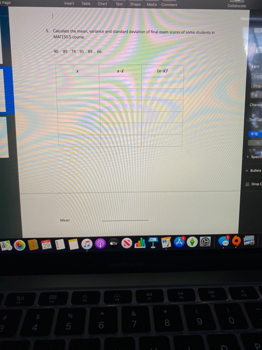 Solved Page Insert Table Chart Text Shape Media Comment | Chegg.com