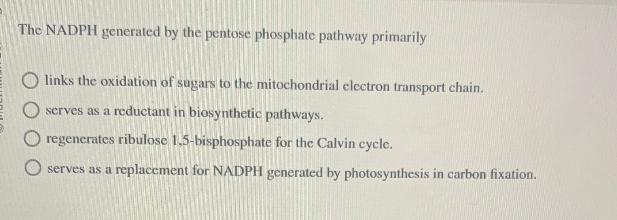 Solved The NADPH generated by the pentose phosphate pathway | Chegg.com
