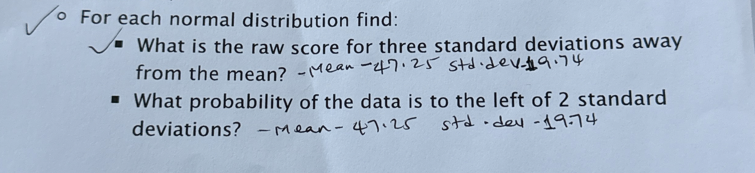 Solved For each normal distribution find:What is the raw | Chegg.com